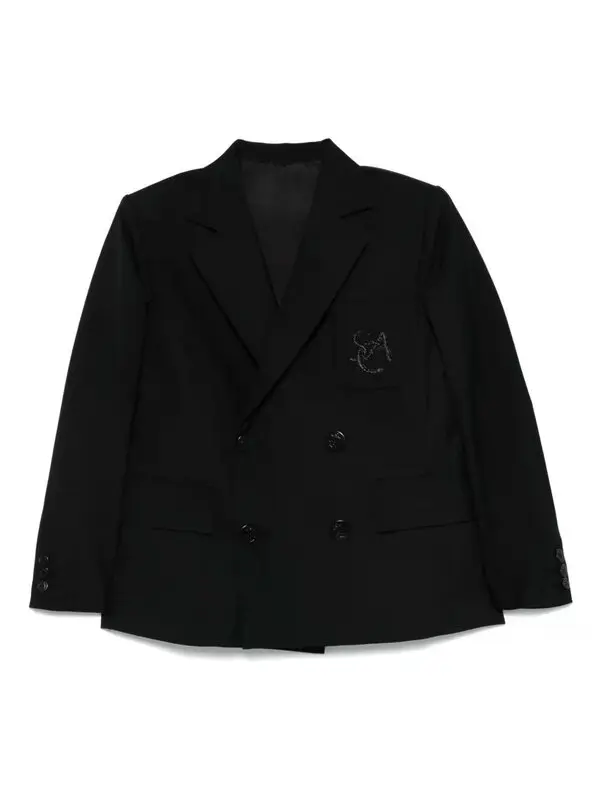 Sacai Logo-appliqué Blazer