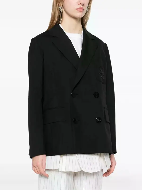 Sacai Logo-appliqué Blazer