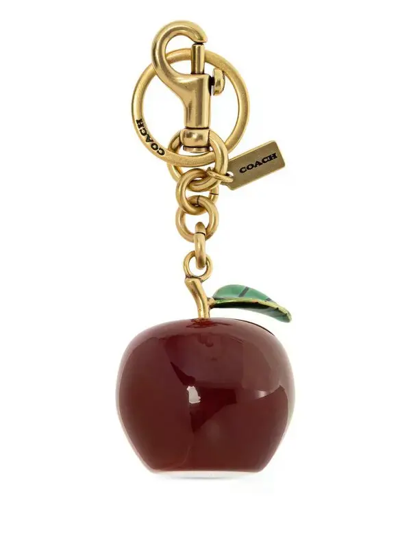 COACH Apple-motif Bag Charm - Gold