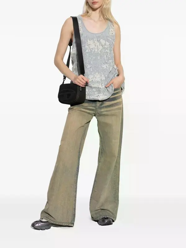 DIESEL® De-dalby Distressed Tank Top - Grey