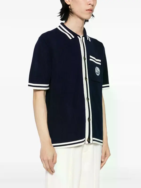 Kiton Logo-patch Shirt