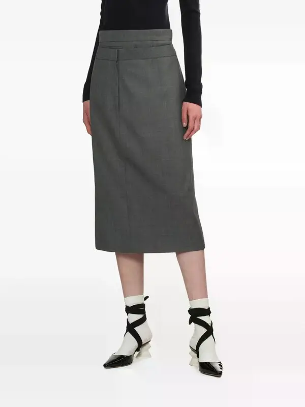 SHUSHU/TONG Layered Midi Skirt