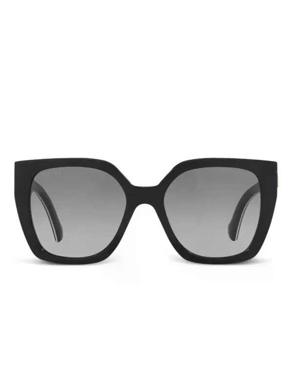 Gucci Butterfly-frame Sunglasses - Black