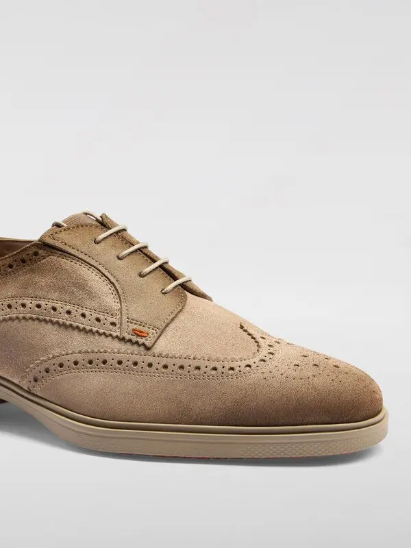 Santoni Wing Tip Brogue Shoes