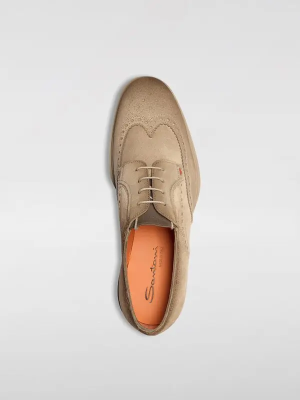 Santoni Wing Tip Brogue Shoes