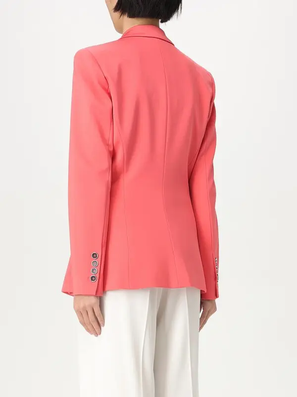 Pinko Notched Lapel Jacket - Coral