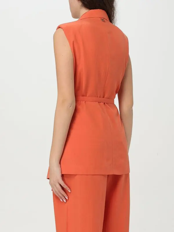 Liu Jo Double Breasted Waistcoat - Brick Red