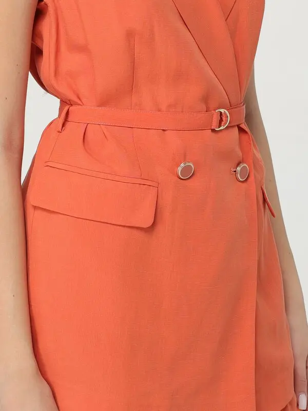 Liu Jo Double Breasted Waistcoat - Brick Red
