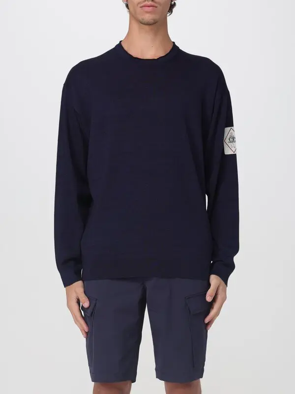 C.P. COMPANY Crew Neck Sweater - Blue