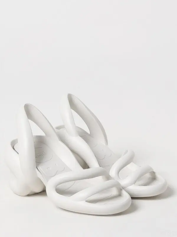 Camper Heeled Sandals - White