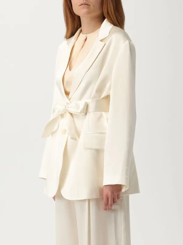 SEMICOUTURE Belted Jacket - Natural