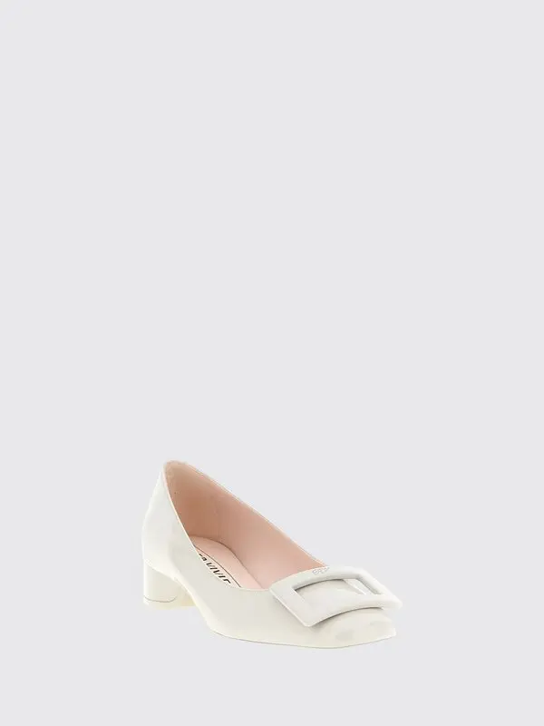 ROGER VIVIER Buckled Ballet Flats - Ice