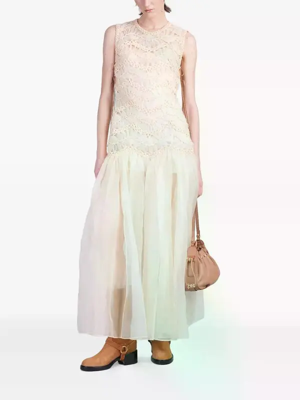 Zimmermann Illuminate Macramé Maxi Dress - Neutrals