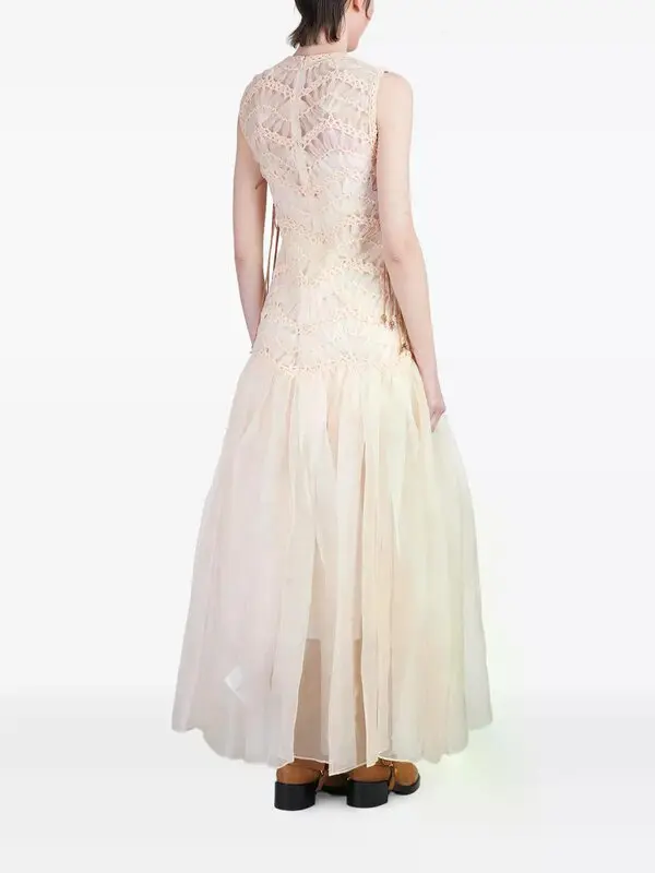 Zimmermann Illuminate Macramé Maxi Dress - Neutrals