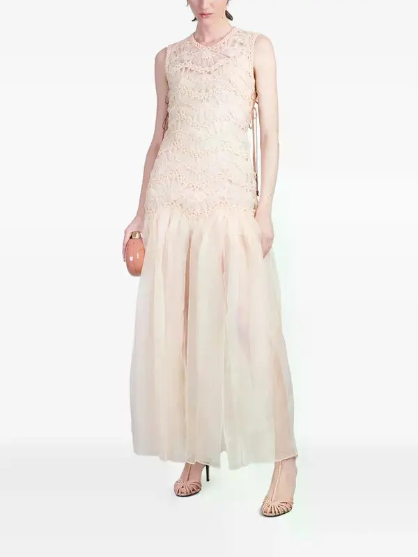 Zimmermann Illuminate Macramé Maxi Dress - Neutrals