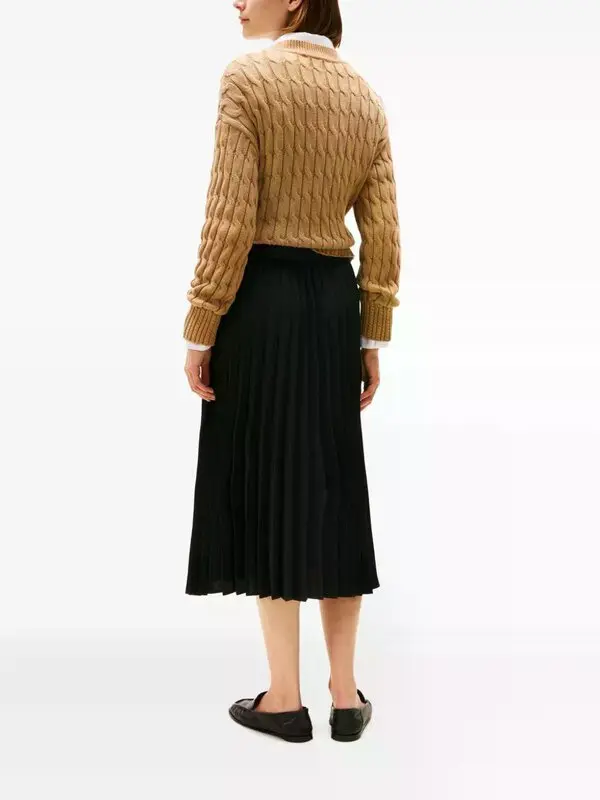 Tommy Hilfiger Pleated Midi Skirt