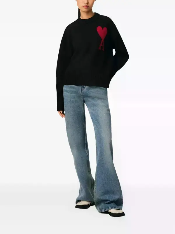 AMI Paris De Coeur Wool Sweater