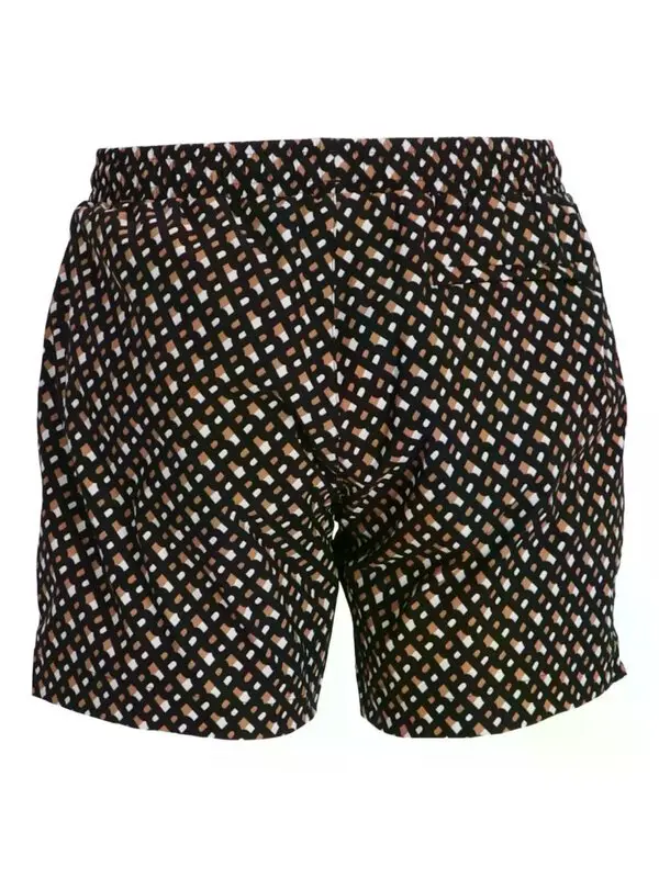 BOSS Logo-jacquard Swim Shorts