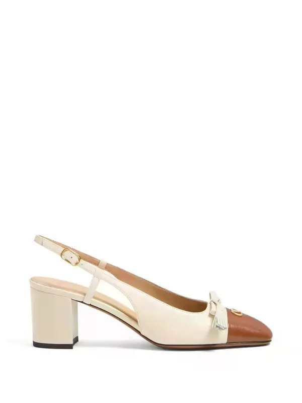 Valentino Garavani Two-tone Kidskin Slingback Pumps - Neutrals