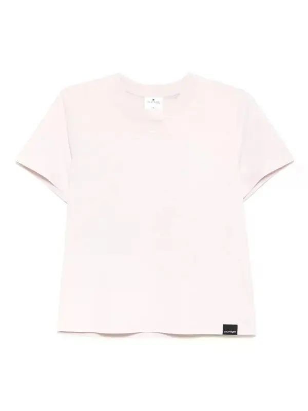 COURREGES Logo-embroidered T-shirt