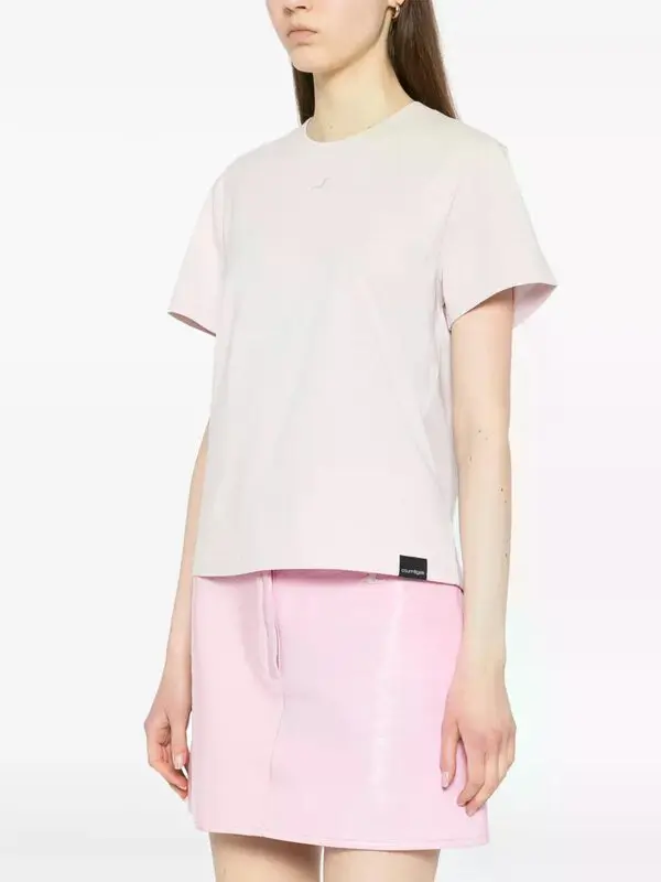 COURREGES Logo-embroidered T-shirt