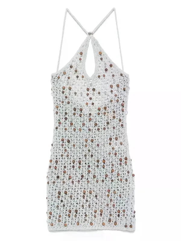 Coperni Beaded Knitted Mini Dress