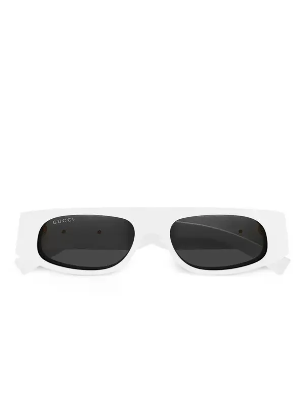 Gucci Rectangle-frame Sunglasses - White
