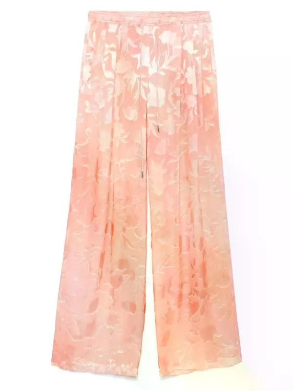 Ermanno Scervino Floral-jacquard Trousers - Pink