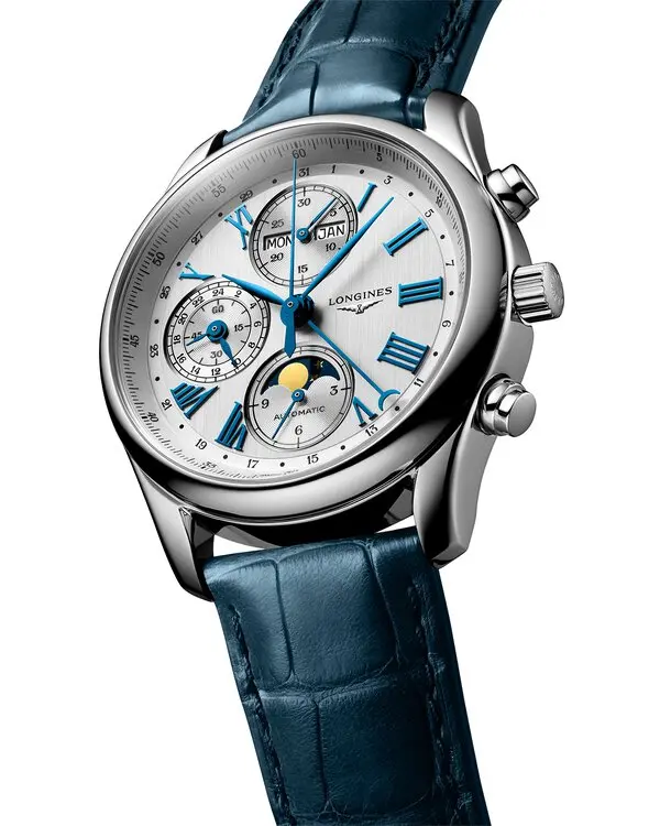 LONGINES Master Chronograph 40mm - Silver/blue