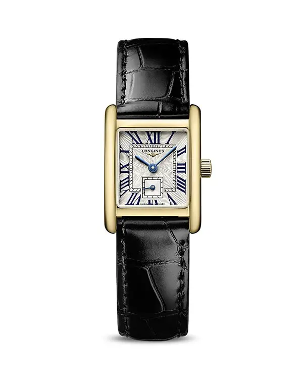LONGINES Mini Dolcevita Watch, 22mm X 29mm - Gold/black
