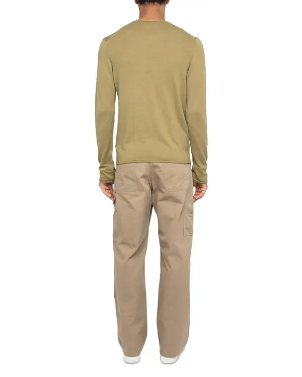 Zadig&Voltaire Signature Regular Fit Linen Henley - Olive