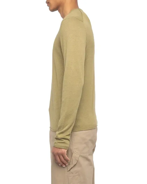Zadig&Voltaire Signature Regular Fit Linen Henley - Olive