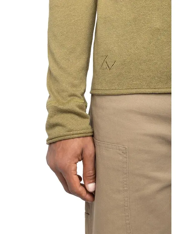 Zadig&Voltaire Signature Regular Fit Linen Henley - Olive