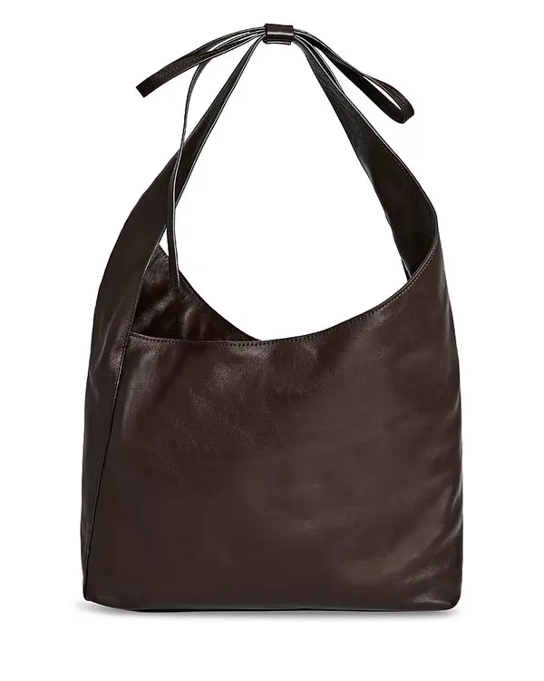 REFORMATION Vittoria Leather Tote Bag - Tobacco