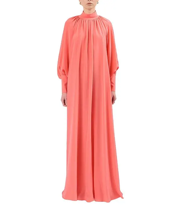 Careste Magnolia Gathered Maxi Dress - Flame