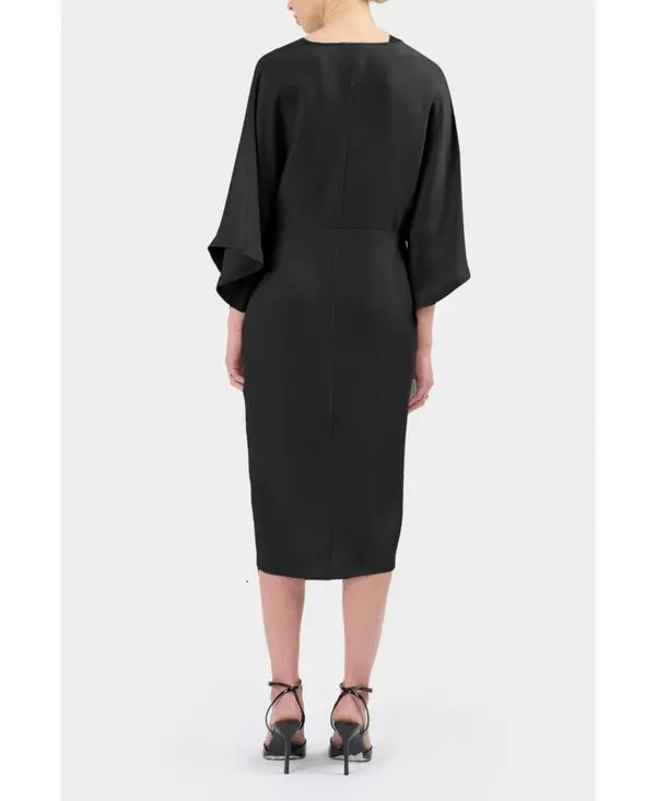 Careste Olympia Gathered Dress - Black