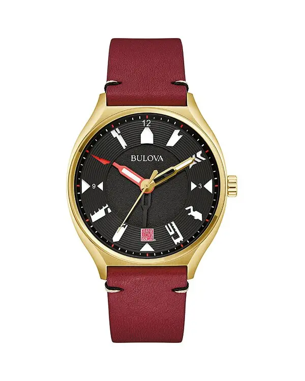 Bulova Frank Lloyd Wright 40mm Watch - Black/red