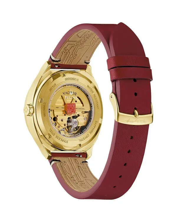Bulova Frank Lloyd Wright 40mm Watch - Black/red