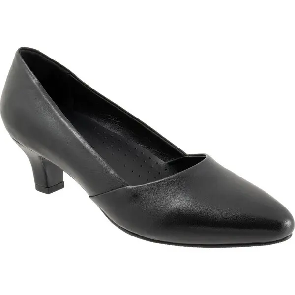 Trotters Kylie Kitten Heel Pump - Black