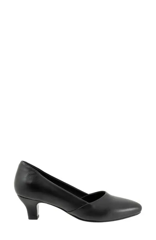 Trotters Kylie Kitten Heel Pump - Black