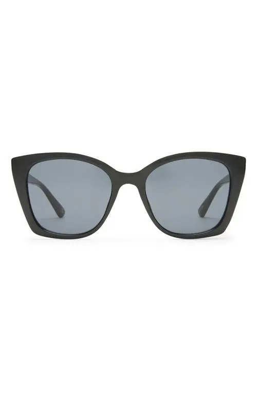 Le Specs Incantation Square Sunglasses - Black/ Smoke Mono