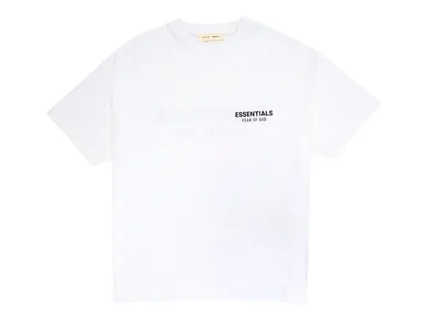Fear Of God Essentials Classic Short Sleeve Tee Shirt - Bright White