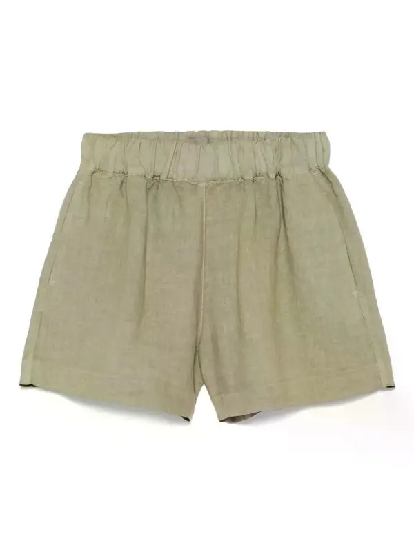 120% Lino Linen Shorts - Green