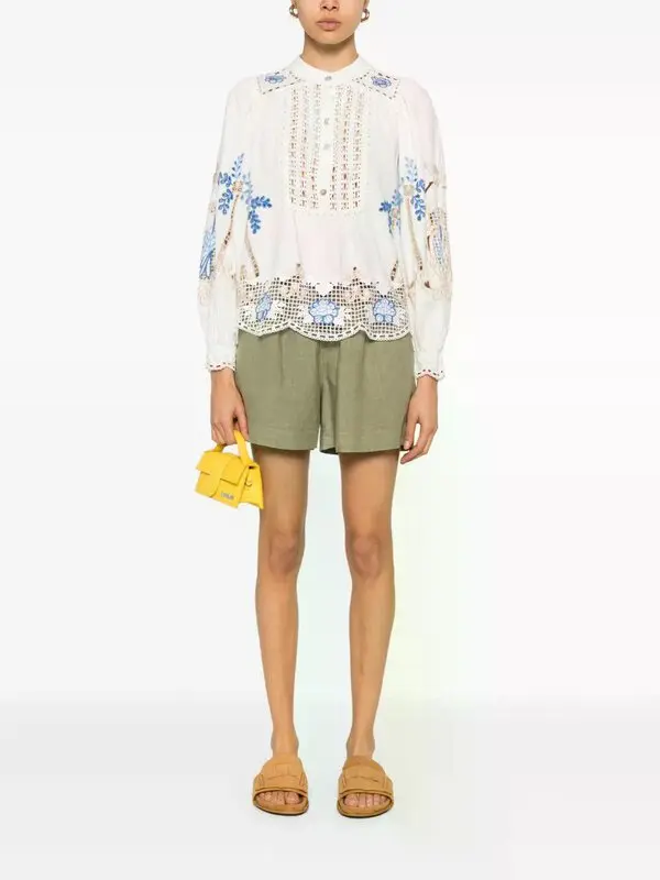 120% Lino Linen Shorts - Green