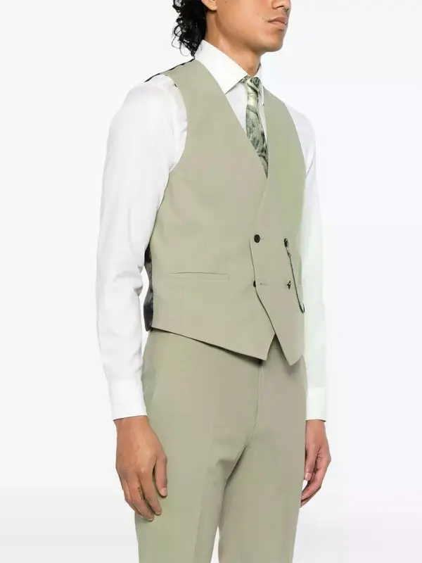 Hugo Panelled Waistcoat - Green