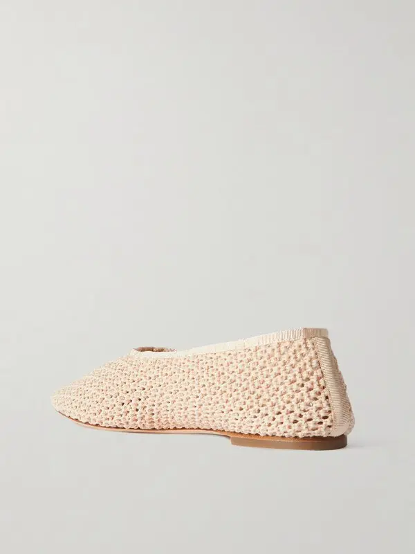Staud Alba Crocheted Ballet Flats