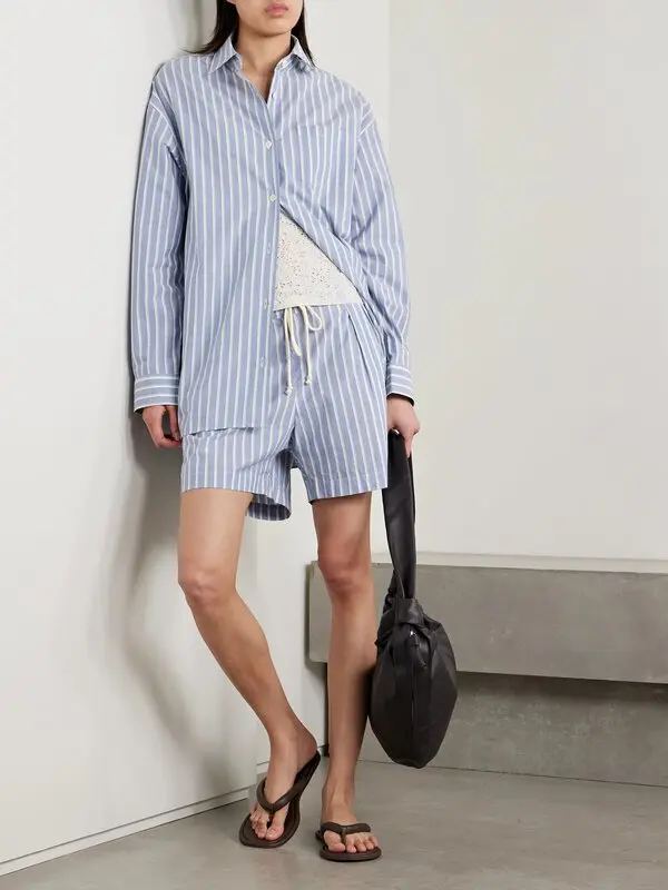 Maria Mcmanus Oversized Striped Organic Cotton Shirt