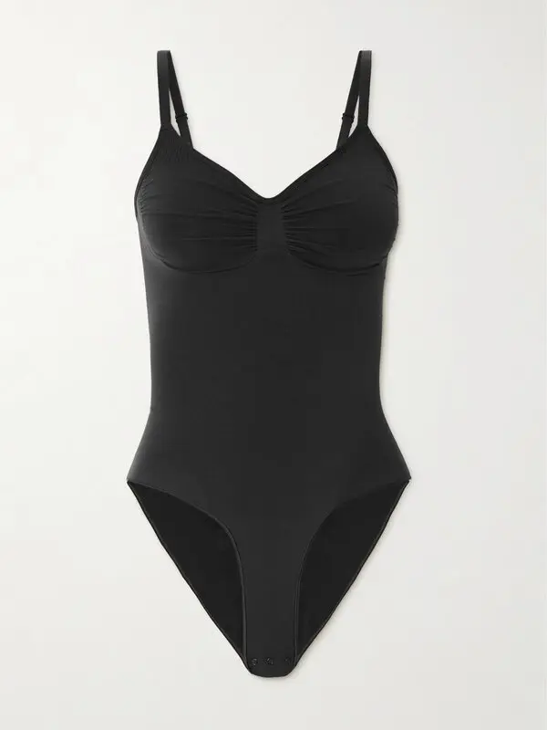 SKIMS Seamless Sculpt Brief Bodysuit - Black