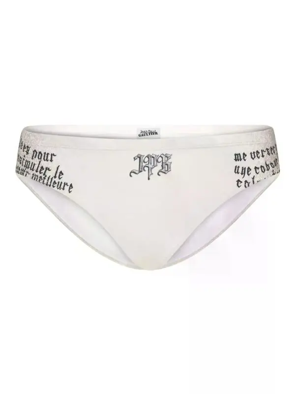 JEAN PAUL GAULTIER Tattoo Wings Trunks - White