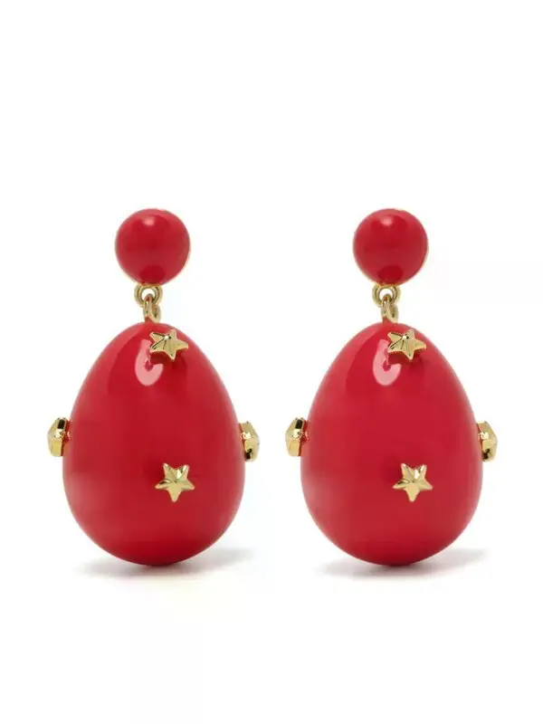 ESHVI Mini Galaxy Drop Earrings - Red